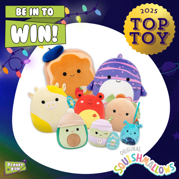 Be in to WIN Top Toys - Squishmallows | Planet Fun